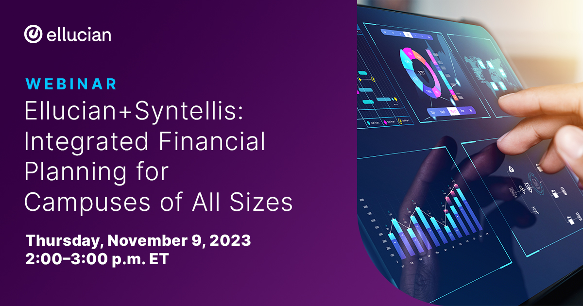Webinar: Syntellis and Ellucian Financial Planning | Ellucian