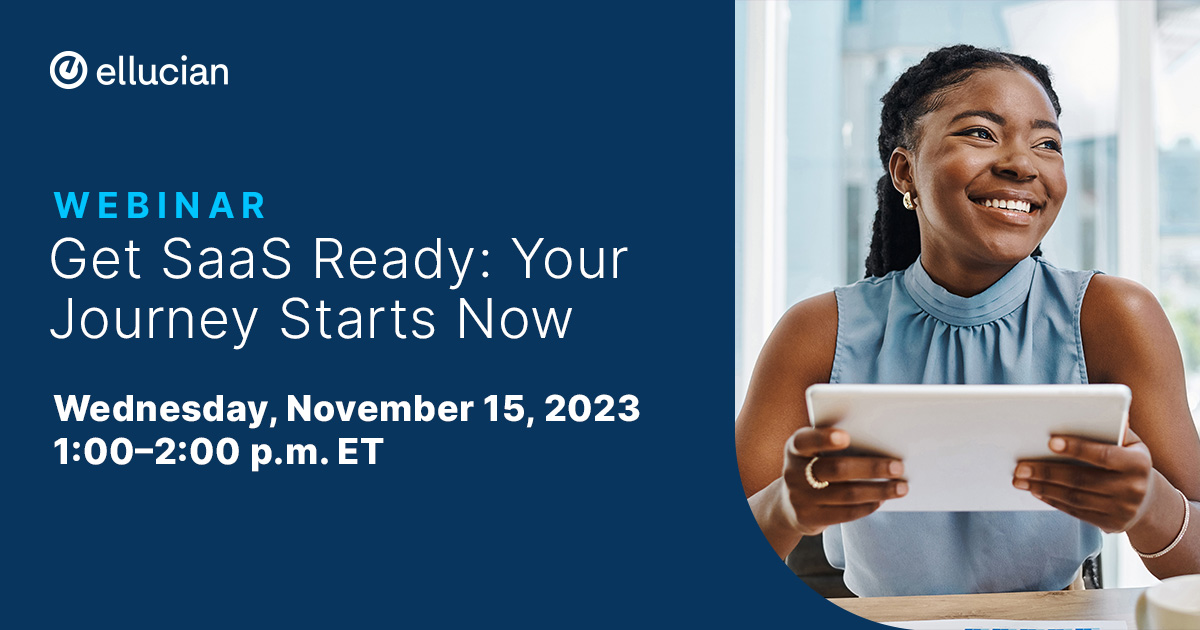Webinar Get Saas Ready Ellucian