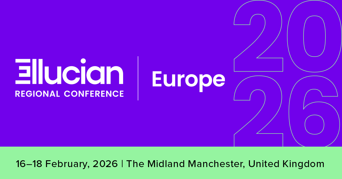 Save The Date | EU User Conference 2026 | Ellucian